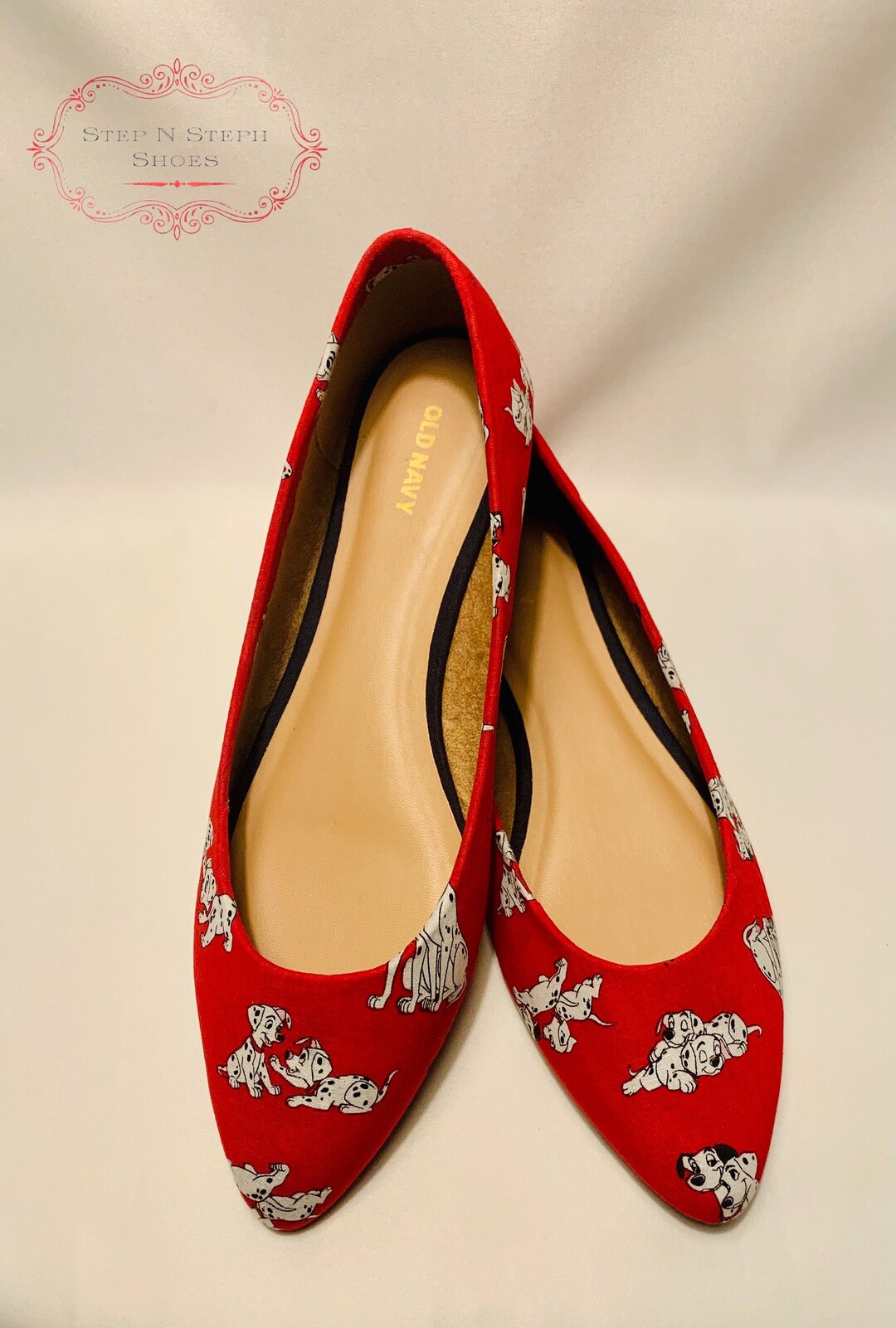 101 Dalmatians Heels, Disney Heels, Holiday Shoes, Red Shoes, Flats - Etsy