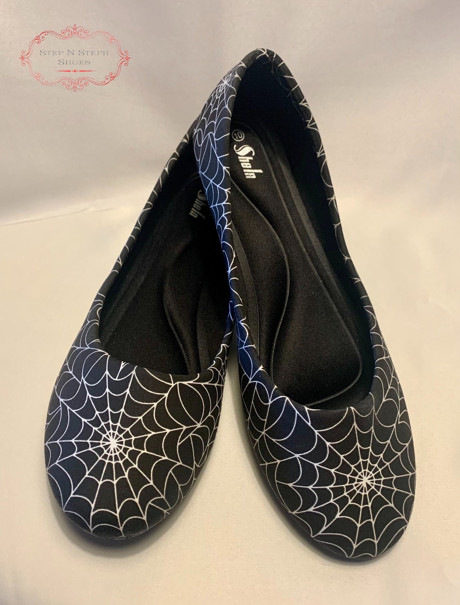 Wicked Webs Spider Web Shoes Halloween Heels Flats - Etsy