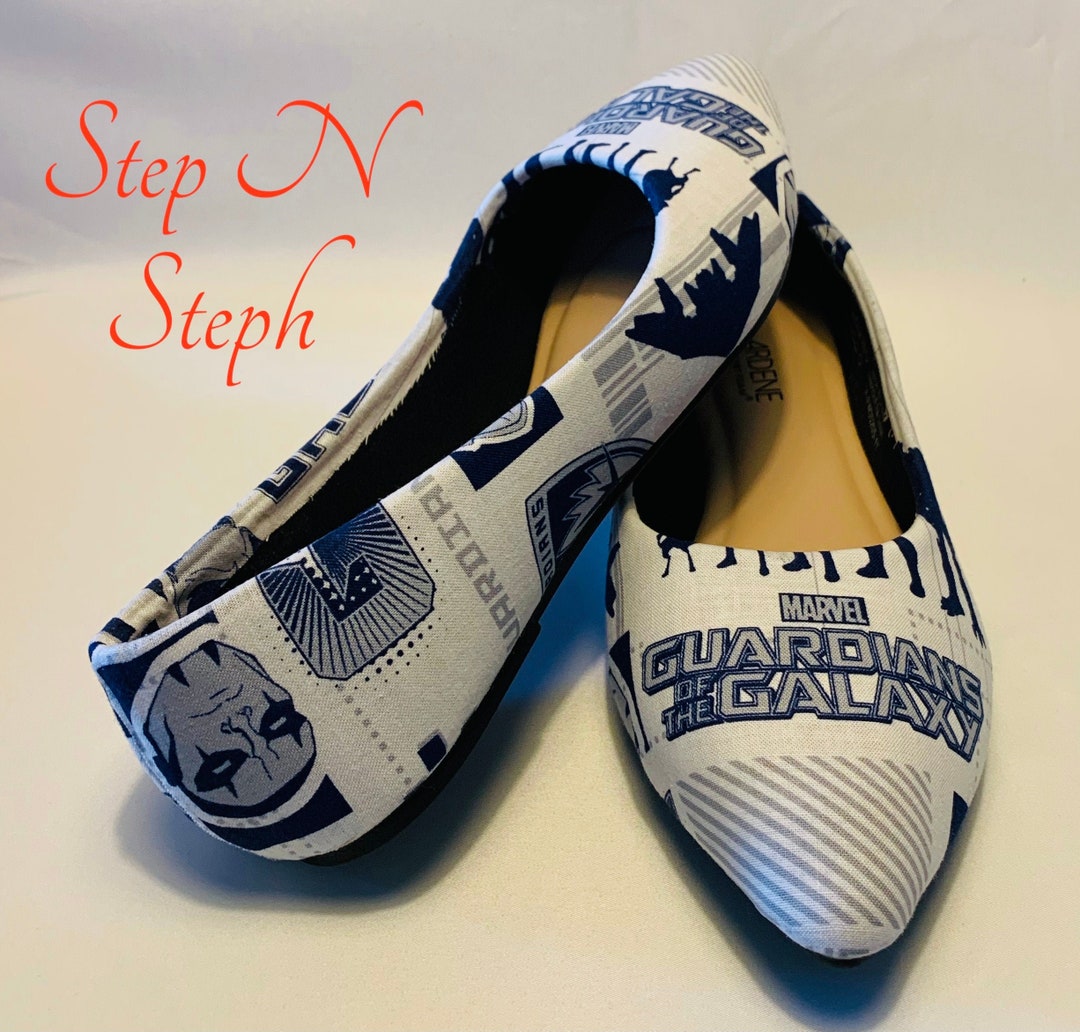 Guardians of the Galaxy Flats, Marvel Heel, Groot Shoes, Rocket, Star ...