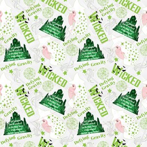 Wicked Seamless Pattern, Wicked the Musical Seamless Pattern, Wicked ...