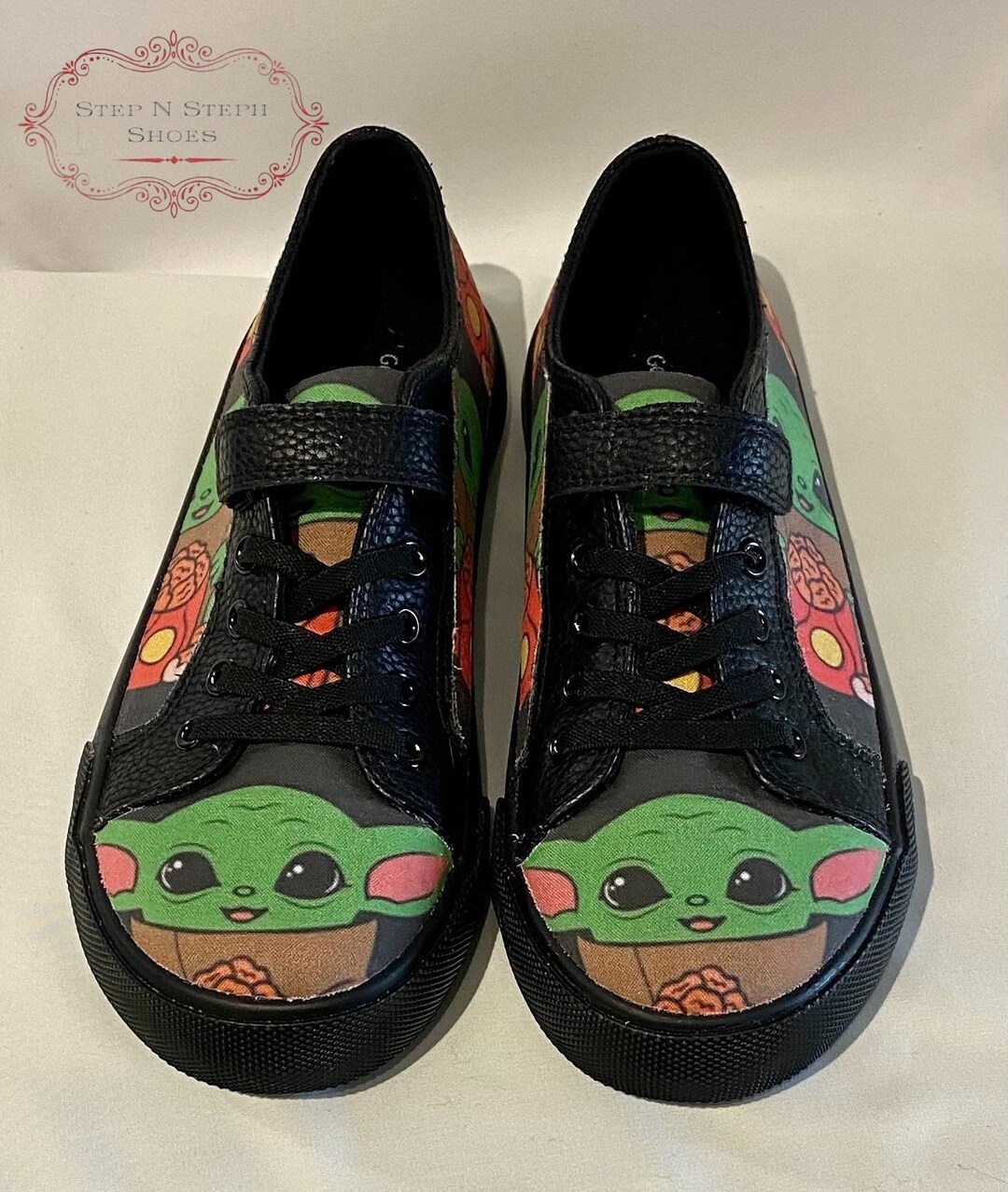 Kids Grogu Shoes, Baby Yoda Sneakers, Star Wars Shoes, Yoda Sneakers ...