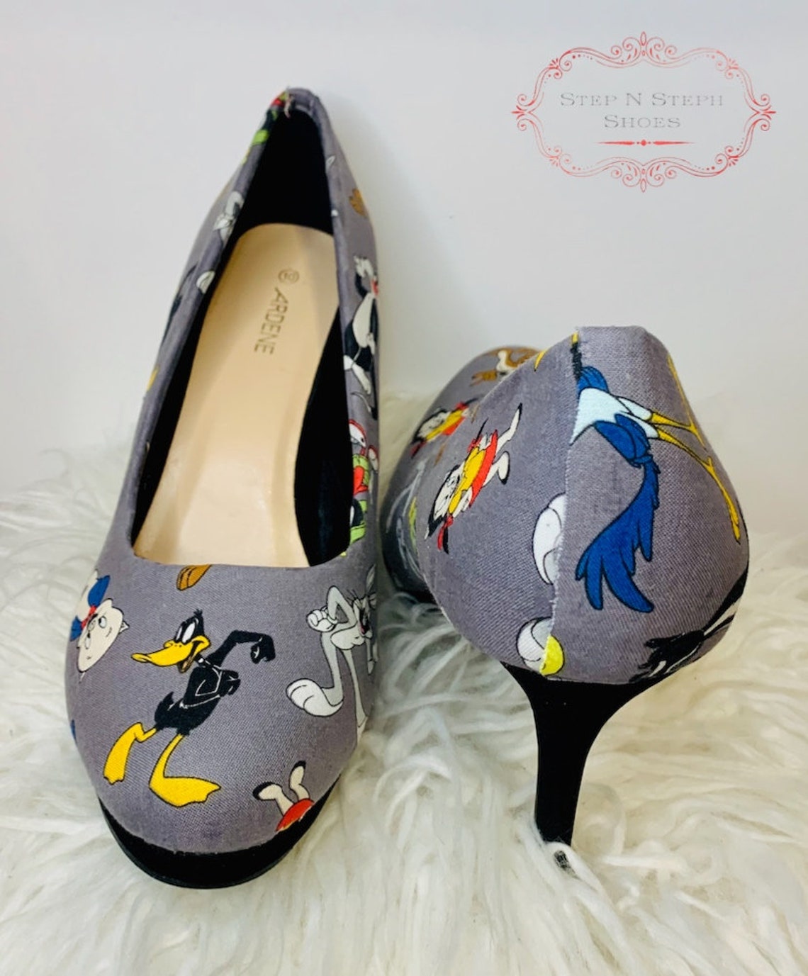 Looney Tunes Heels Bugs Bunny and Tweety Shoes Warner Bros | Etsy