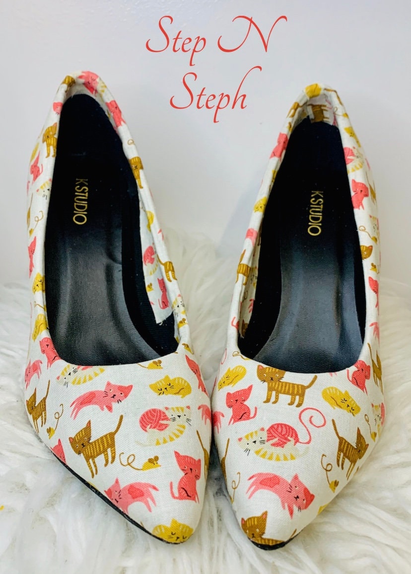 The Puurr-fect Pair Cat Heels Kitten Shoes Holiday Gifts | Etsy