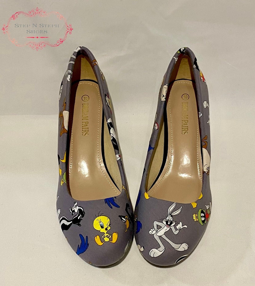 Looney Tunes Heels, Bugs Bunny and Tweety Shoes, Warner Bros Flats ...