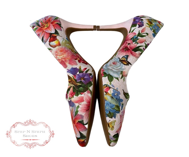 Secret Garden, Hummingbird Heels, Flower Shoes, Holiday Gifts, Birthday ...