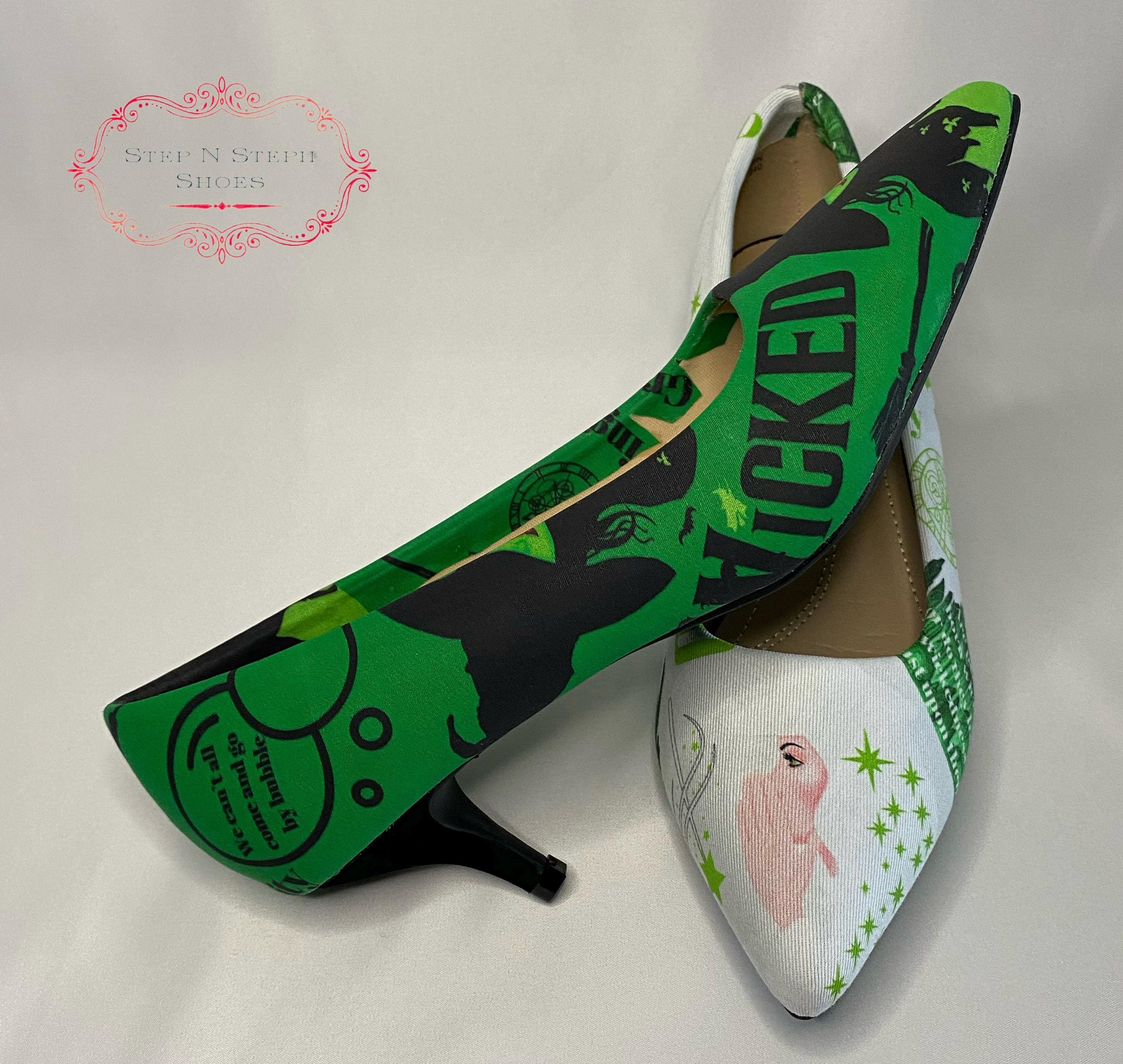 Wicked Heels, Elphaba Shoes, Good Witch Heels, Wicked Shoes, Wicked ...