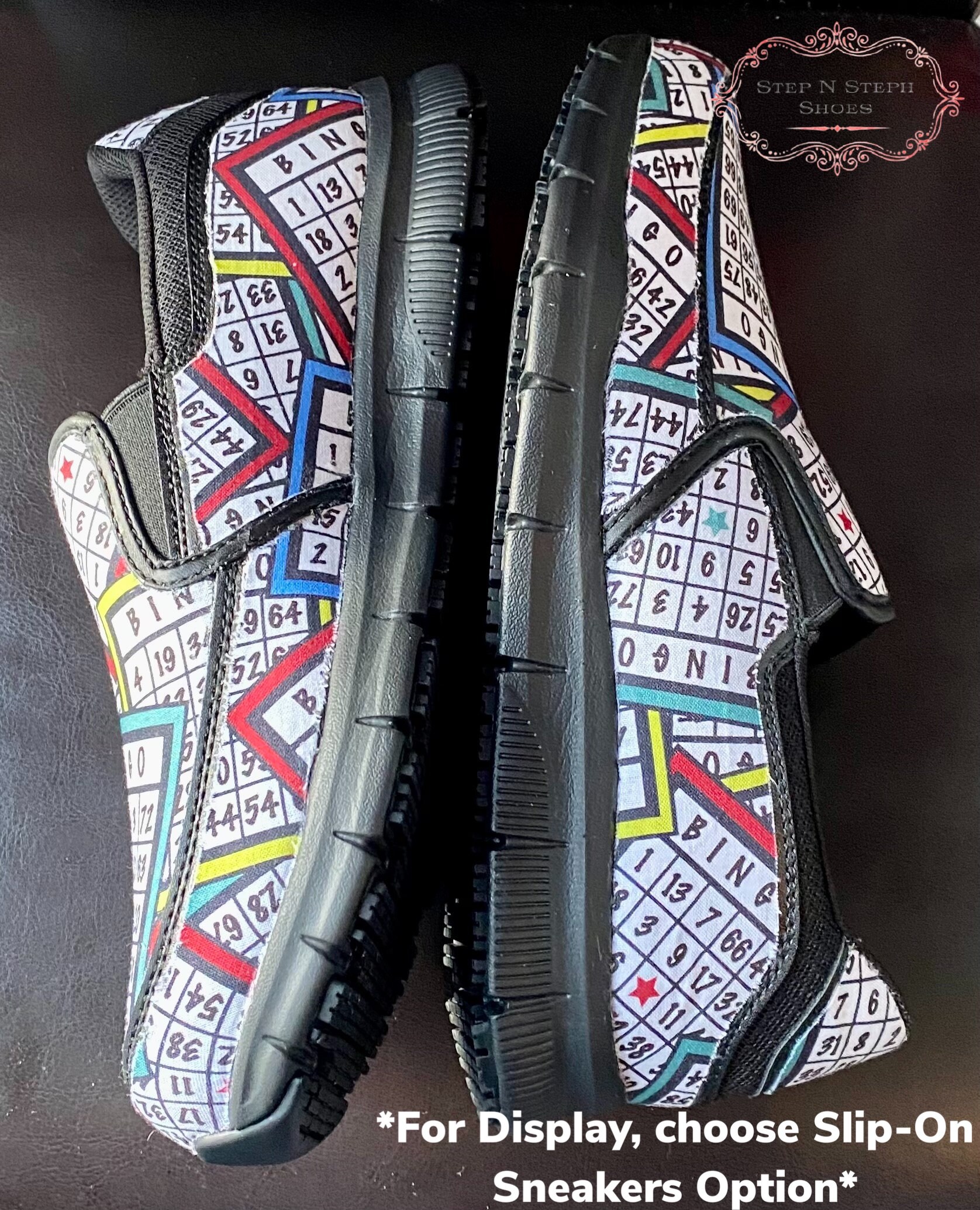 Bingo, Gambling Heels, Game Slip on Sneakers, Bingo Flats, Bingo Shoes ...