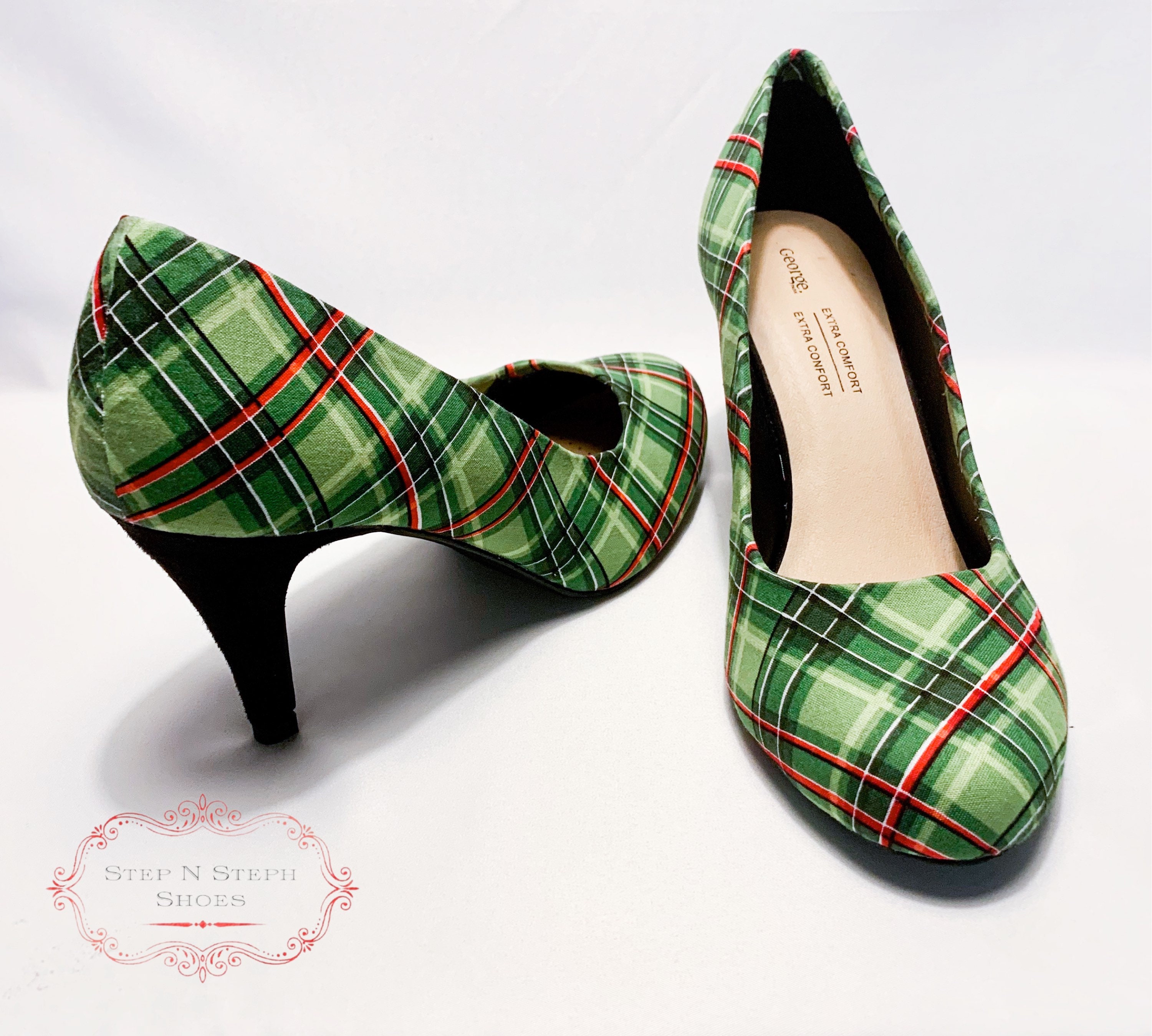 Everything Nice, Christmas Heels, Holiday Shoes, Gingham Flats, X-mas ...