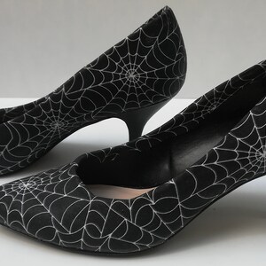 Wicked Webs Spider Web Shoes Halloween Heels Flats - Etsy