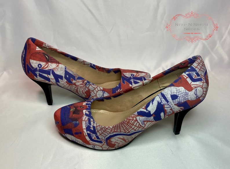Spider-man Heels, Marvel Heels, Comic Book Shoes, Spider-man Shoes, the ...