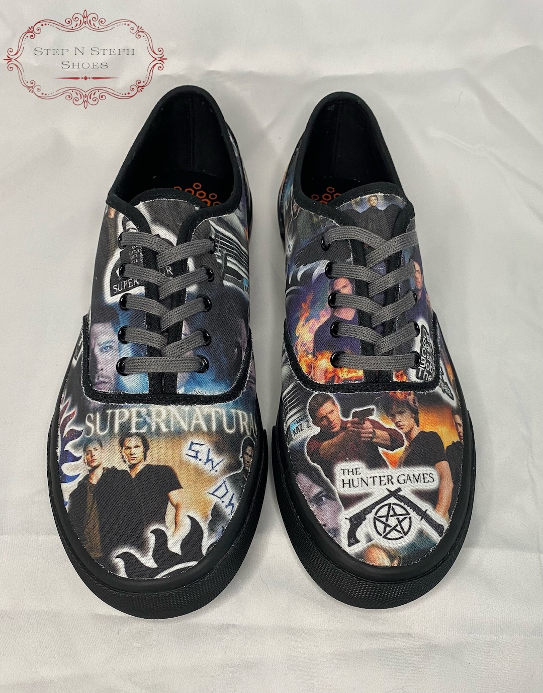 Supernatural Shoes, Winchester Sneakers, Sam and Dean Sneakers, Castiel ...