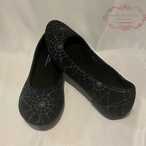 Wicked Webs, Spider Web Shoes, Halloween Heels, Halloween Flats ...