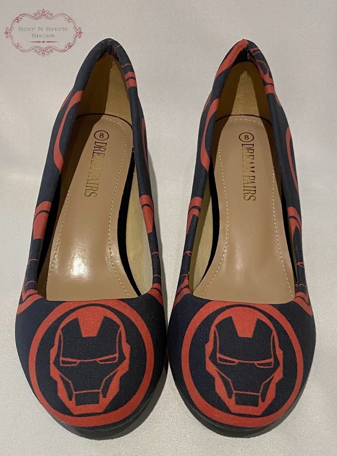 Iron Man Heels, Marvel Flats, Iron Man Sneakers, Marvel Heel, Comic ...