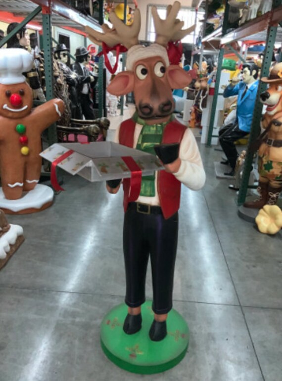 Funny Reindeer Statue
