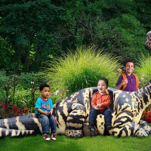 Adolescent Rhoetosaurus Dinosaur Bench Life Size Statue - Etsy