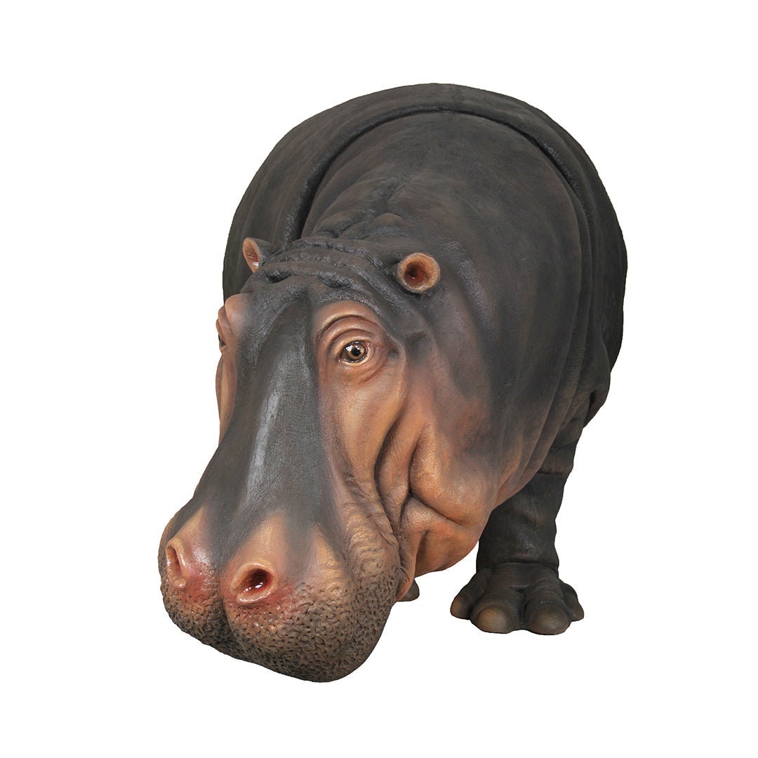 Realistic Hippopotamus Life Size Statue - Etsy