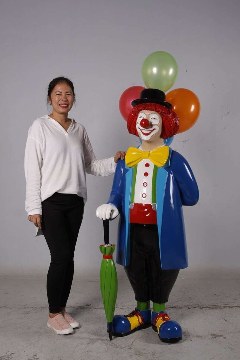 Clown With Balloons Life Size Statue - Etsy