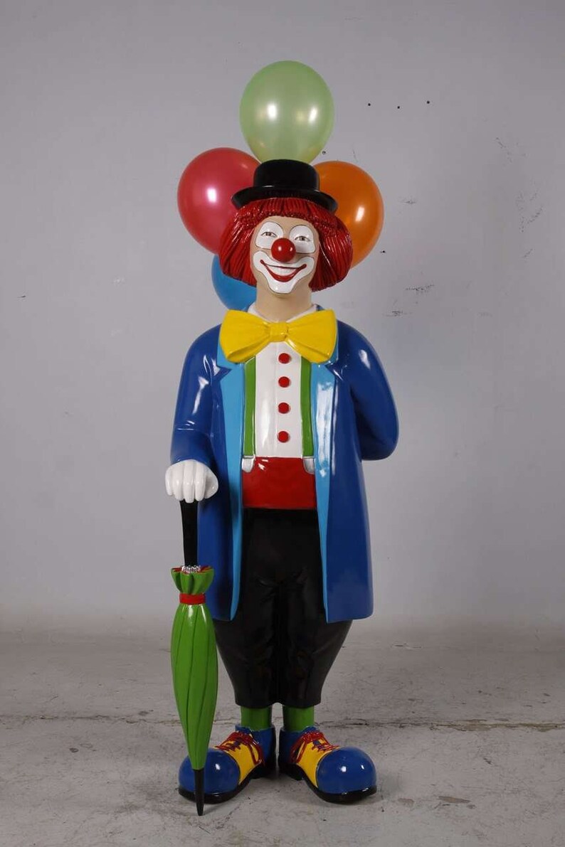 Clown With Balloons Life Size Statue - Etsy