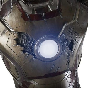 Iron Man 3 battle Version With RDJ Head Life Size Statue - Etsy