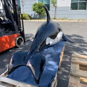 Hanging Baby Orca Whale Statue - Etsy