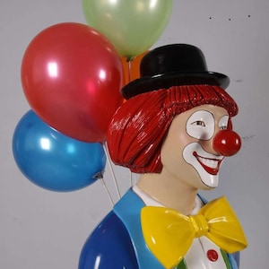 Clown With Balloons Life Size Statue - Etsy
