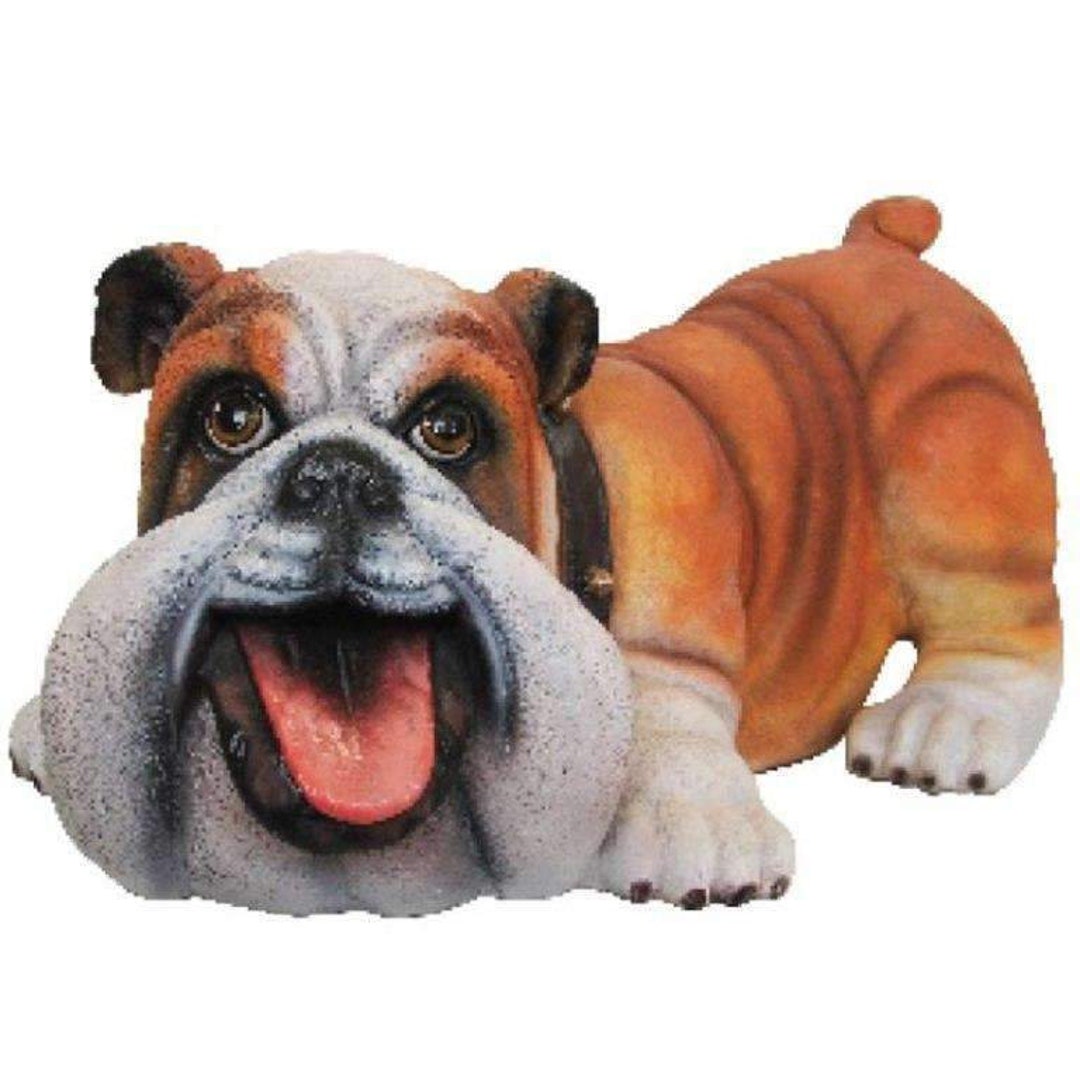 Comic Bulldog Life Size Statue - Etsy