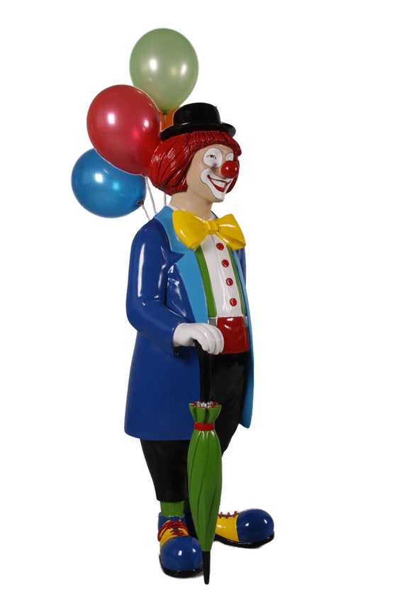 Clown With Balloons Life Size Statue - Etsy