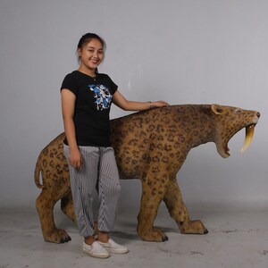 Smilodon Saber Tooth Life Size Statue - Etsy