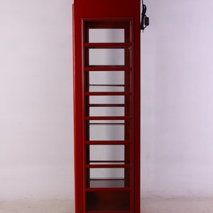 British Phone Booth Cabinet Statue - Etsy