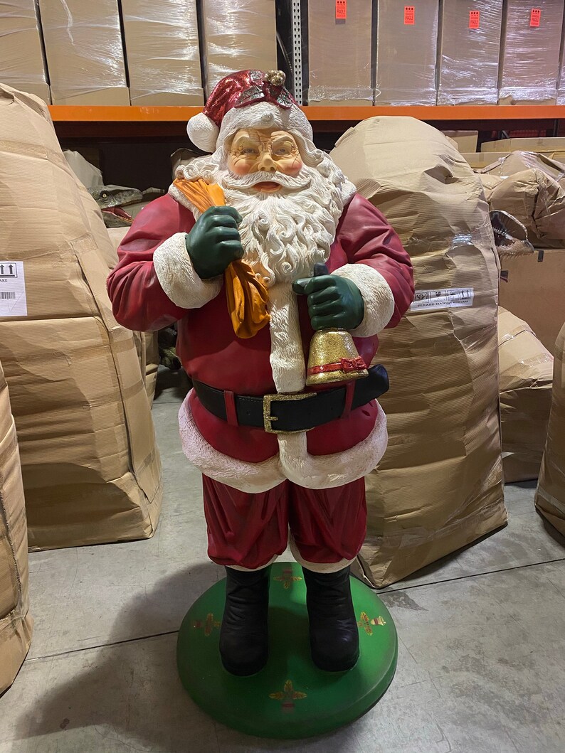 Santa Claus With Bag Christmas Life Size Statue - Etsy