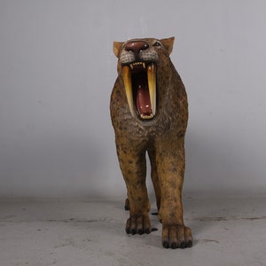 Smilodon Saber Tooth Life Size Statue - Etsy