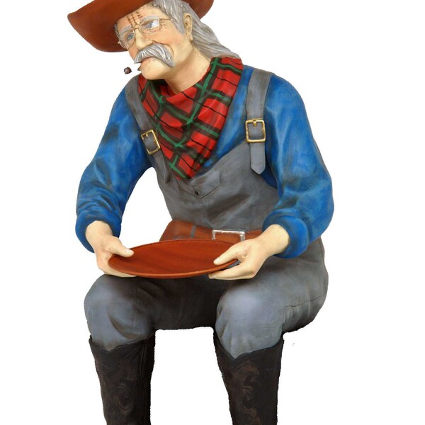 Life Size Cowboy Statue - Etsy