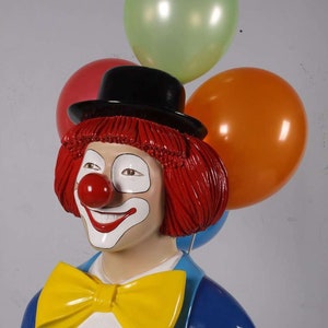 Clown With Balloons Life Size Statue - Etsy