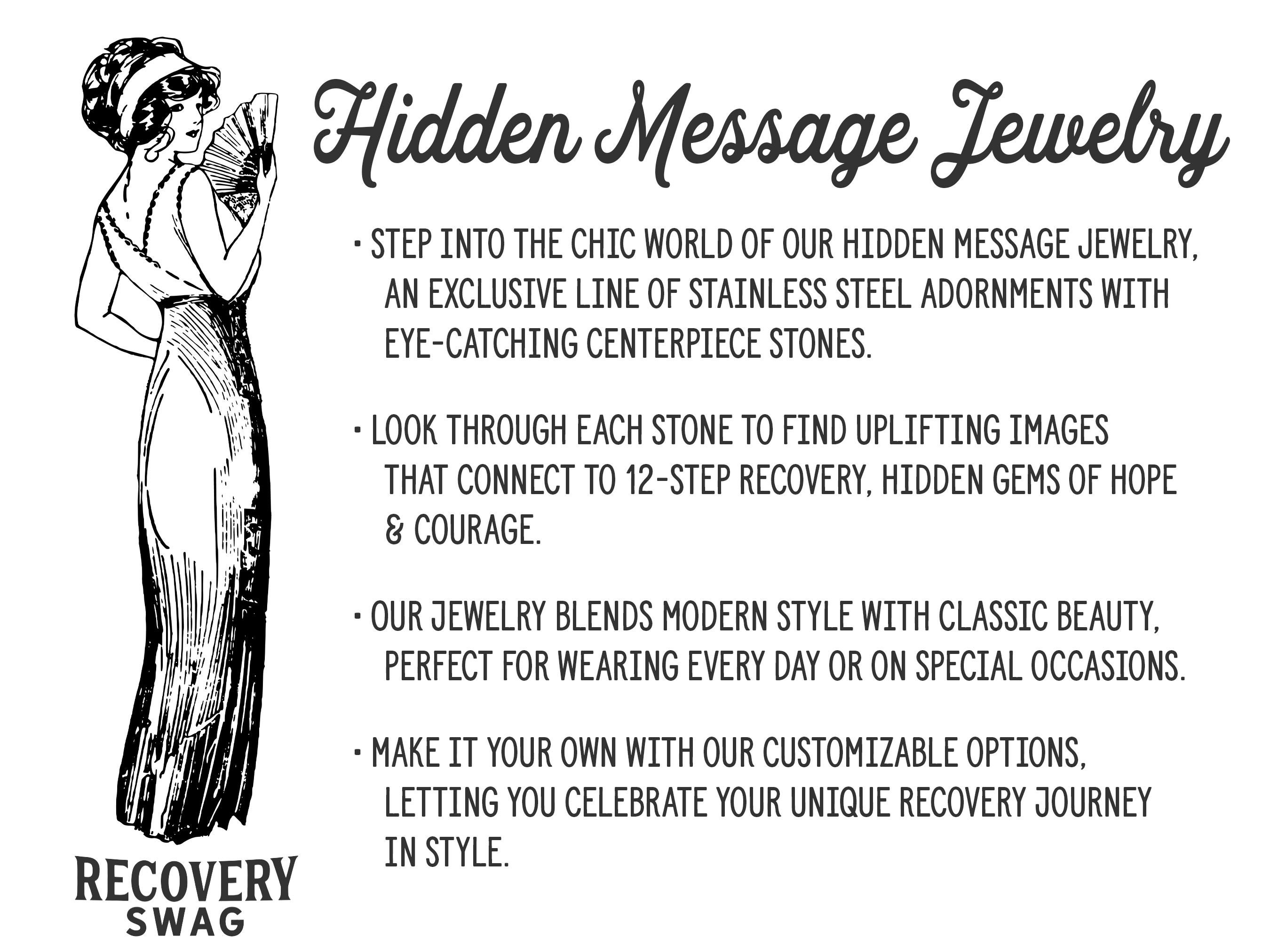 Serenity Prayer Hidden Message Recovery Bracelet Sobriety Gift ...