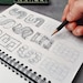 A5 Letter Builder Notebook | Learn Typography | Letter Grid | Lettering ...