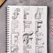 A5 Letter Builder Notebook | Learn Typography | Letter Grid | Lettering ...