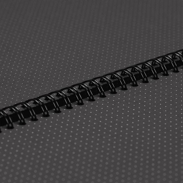 A4 Dot Grid Notebook With Black Pages Dotted Notebook - Etsy