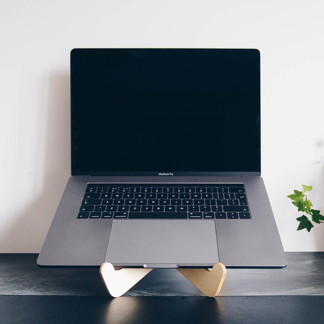 Birch Wood Laptop & Tablet Stand | Lightweight | Portable | Crafted ...