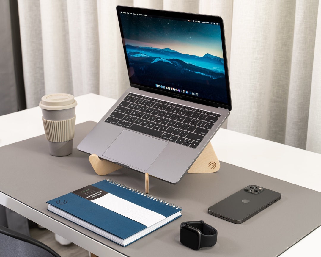 Birch Wood Laptop & Tablet Stand Lightweight Portable - Etsy