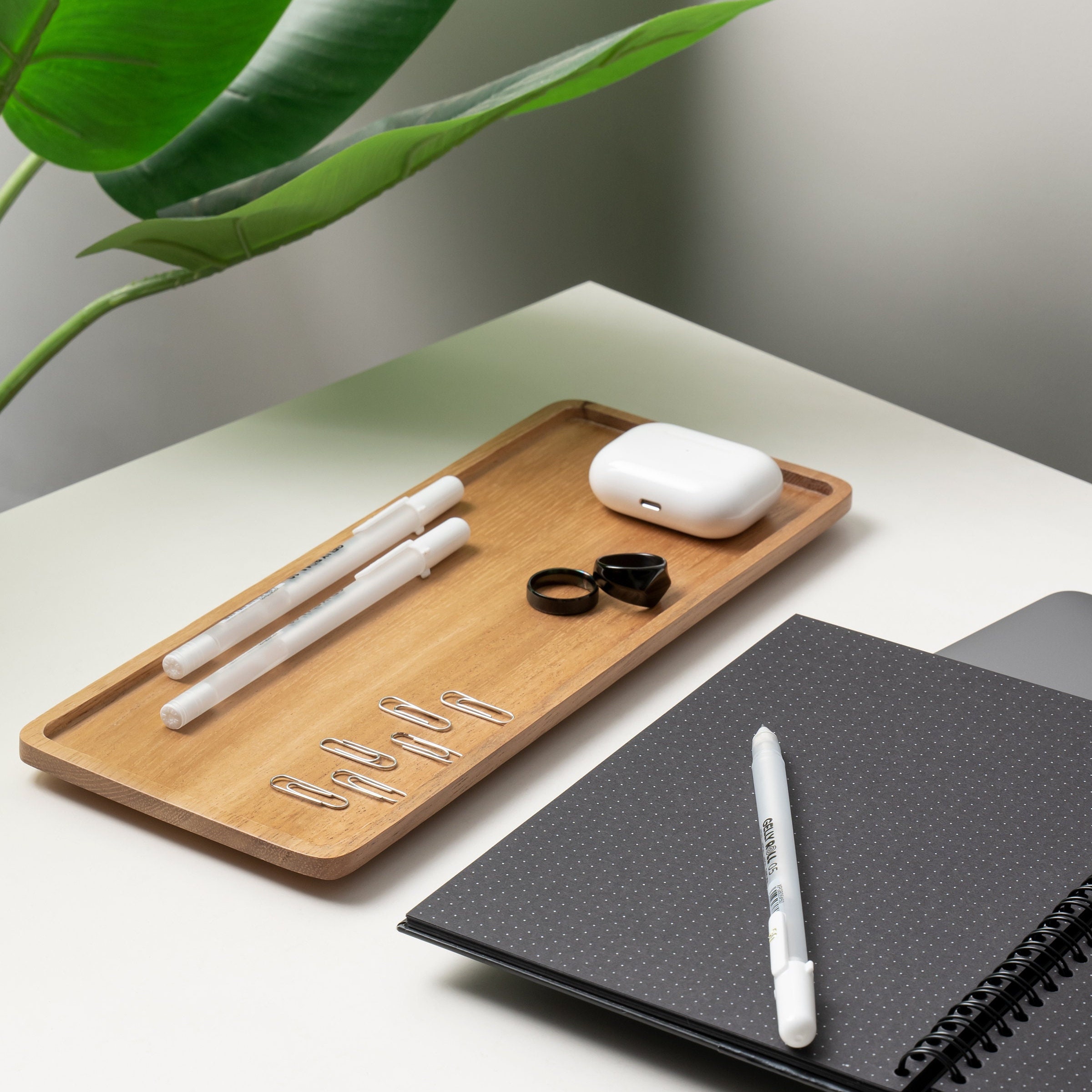 Acacia Wood Desk Tray Slim Rectangular 30x11.8cm - Etsy