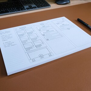 A4 Mobile Wireframing Pad | UX Design | UI Design | App Design ...