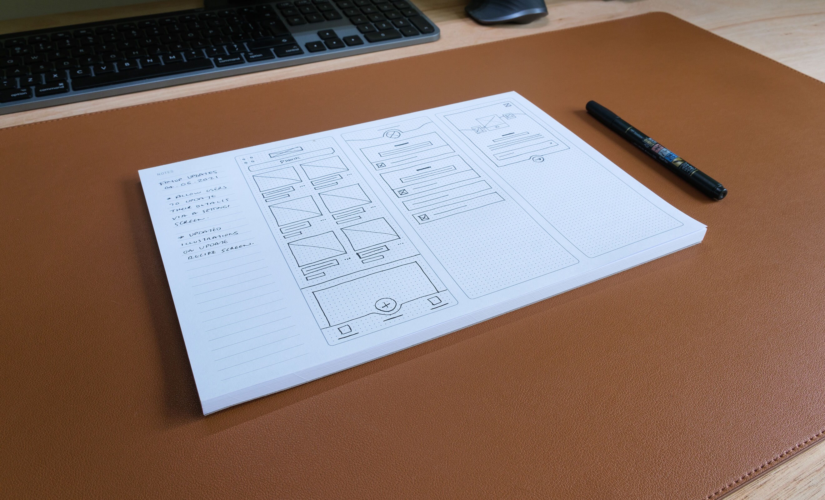 A4 Mobile Wireframing Pad UX Design UI Design App Design Wireframe Pad White Paper - Etsy