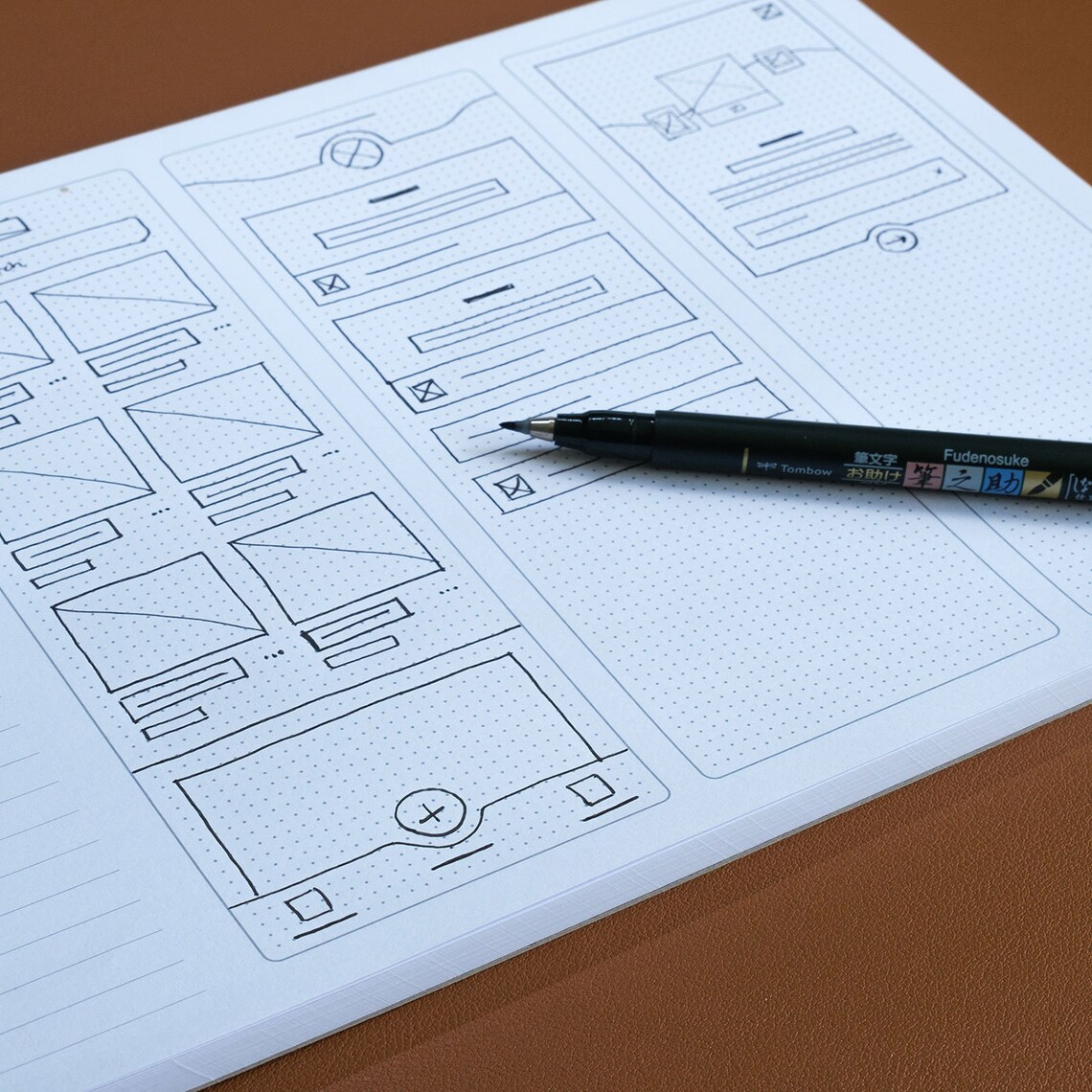 A4 Mobile Wireframing Pad UX Design UI Design App Design Wireframe Pad White Paper - Etsy