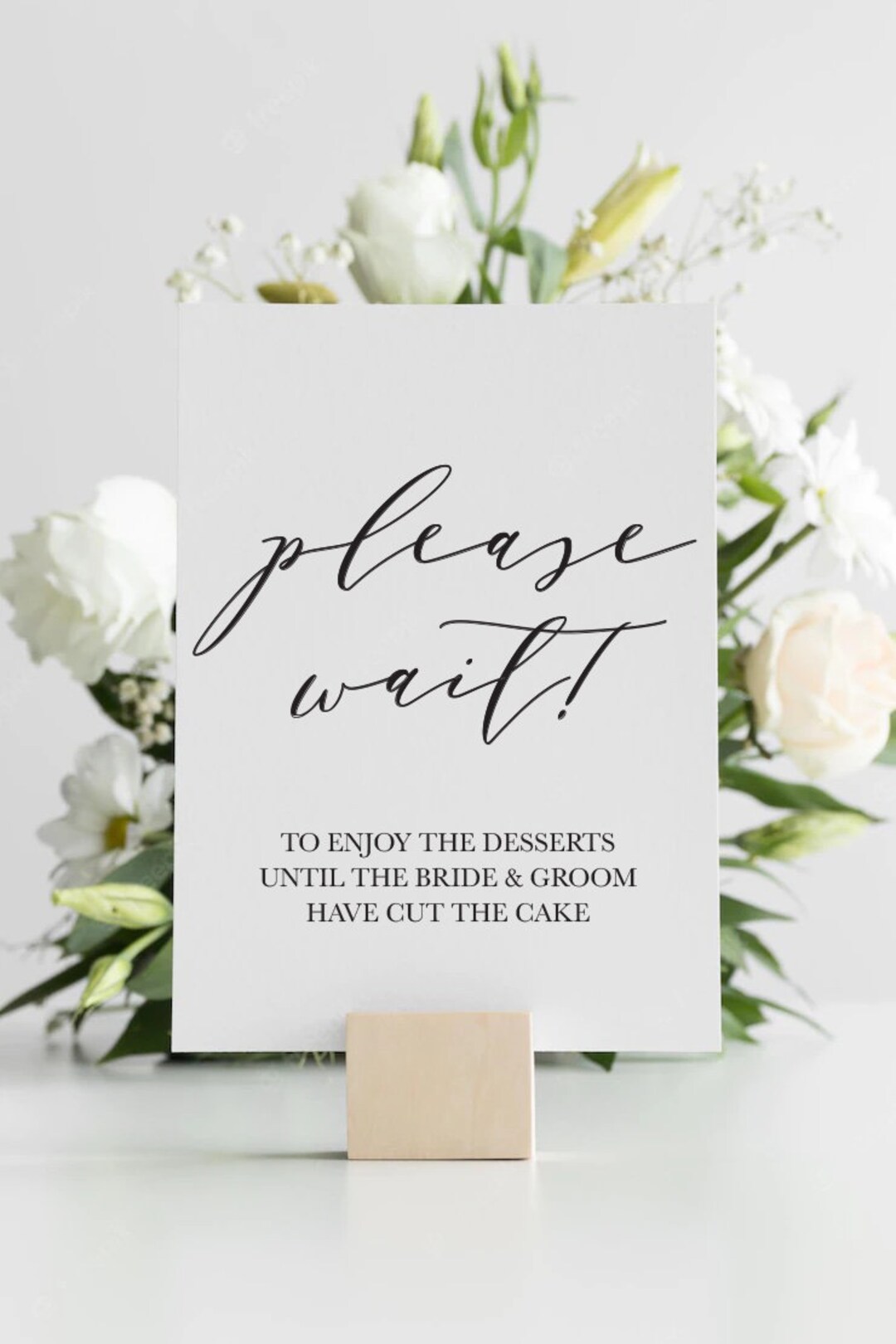 Please Wait Dessert Table Sign, Wedding Sign, Wedding Reception Sign - Etsy