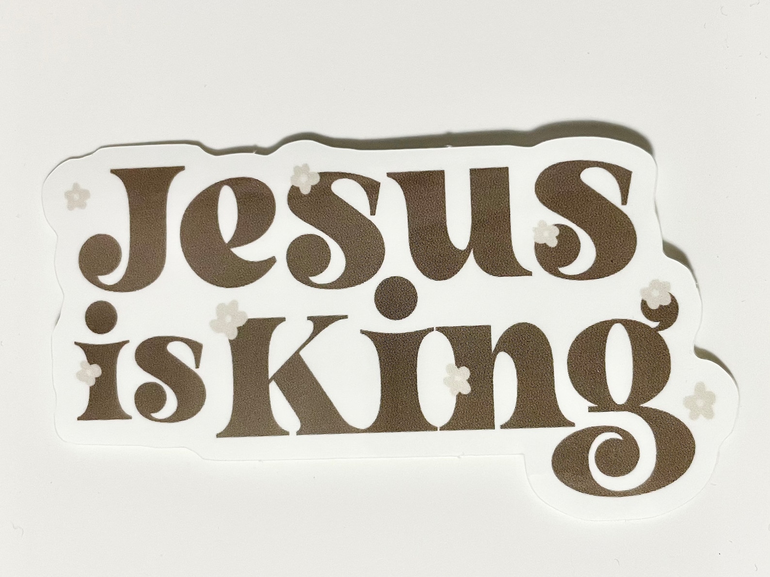 Jesus is King Sticker, Laptop Sticker, Water Bottle Stickers, Vinyl ...