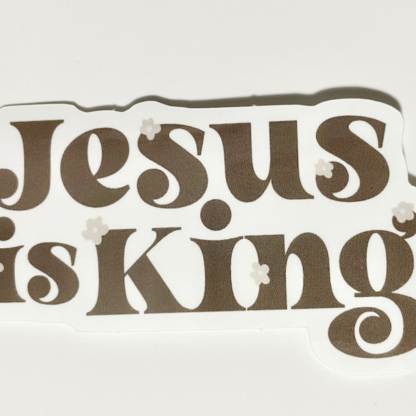 Jesus is King Sticker - Etsy