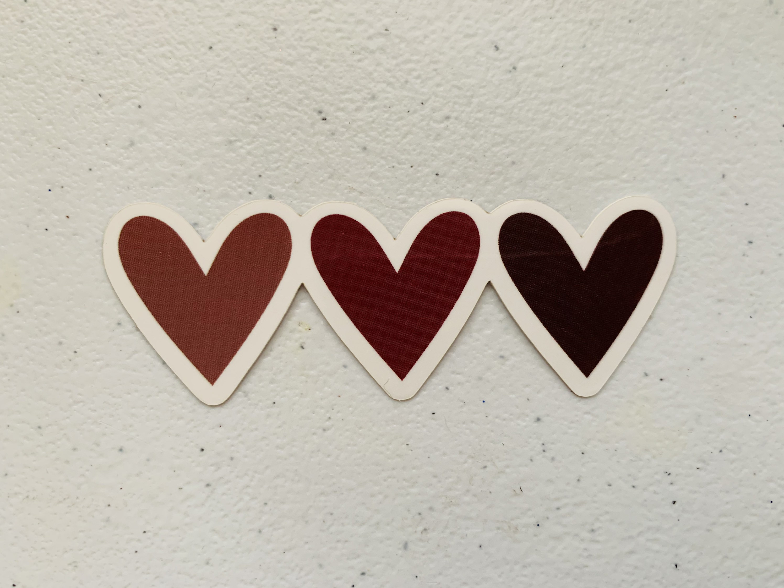 Three Hearts Sticker - Etsy