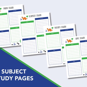 Boys Dinosaur Printable Homeschool Planner 2023-2024 - Etsy