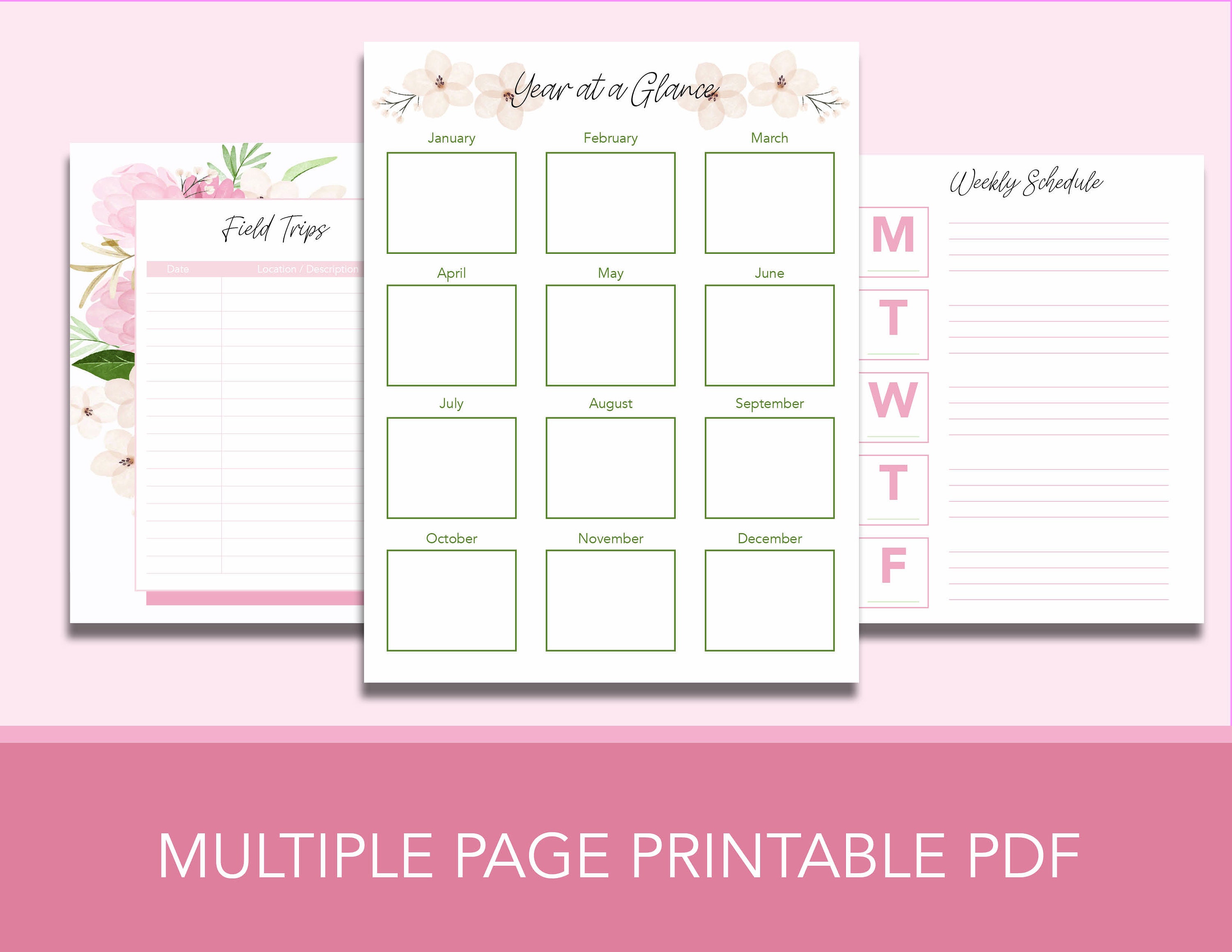 Printable Homeschool Planner 2023-2024 - Etsy