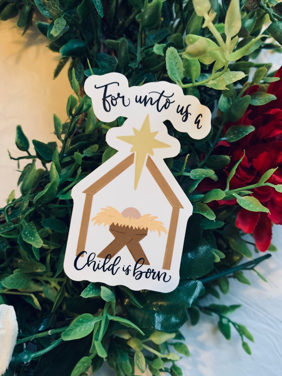 Baby Jesus Sticker - Etsy